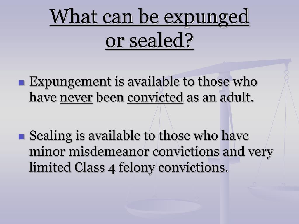 PPT - Expungement and Sealing of Adult Criminal Records PowerPoint ...