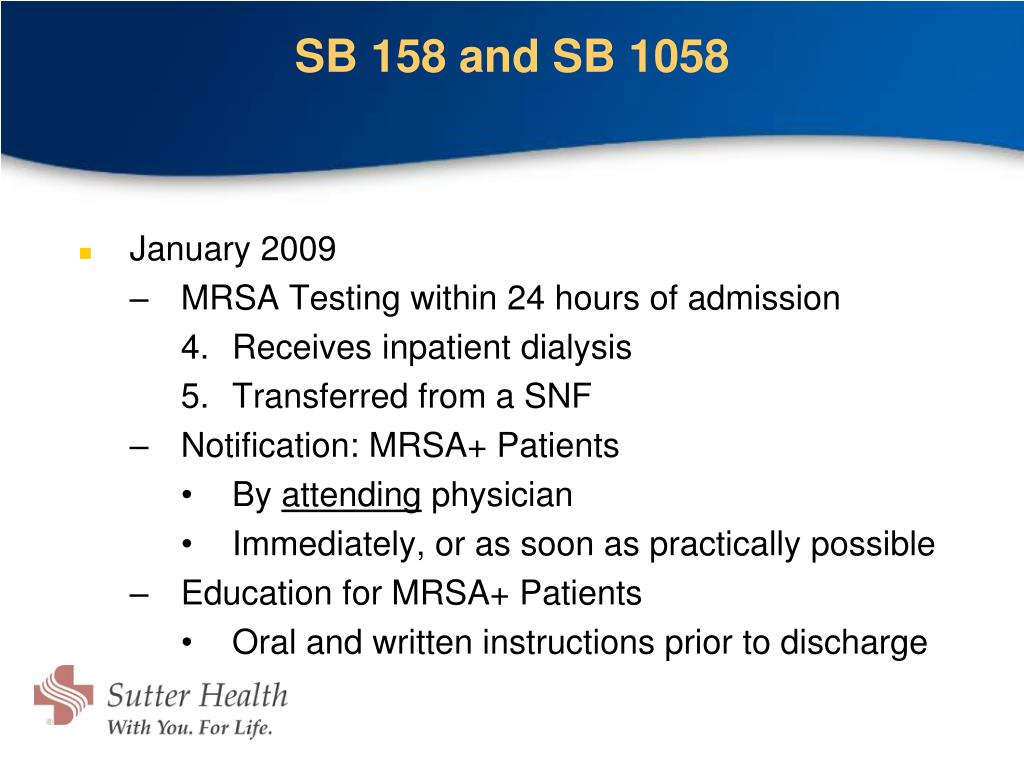 PPT - California State Legislation Infection Prevention and Reporting ...