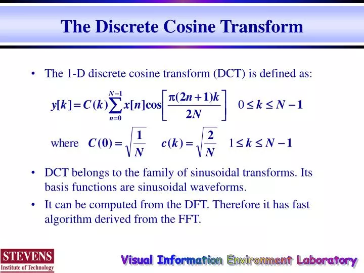 PPT - The Discrete Cosine Transform PowerPoint Presentation, free ... PPT - The Discrete Cosine Transform PowerPoint Presentation, free ...