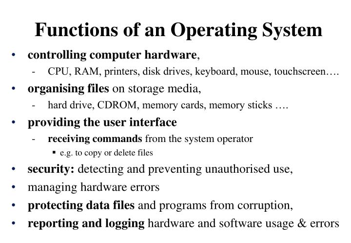 PPT Types Of Operating System PowerPoint Presentation ID 6797410