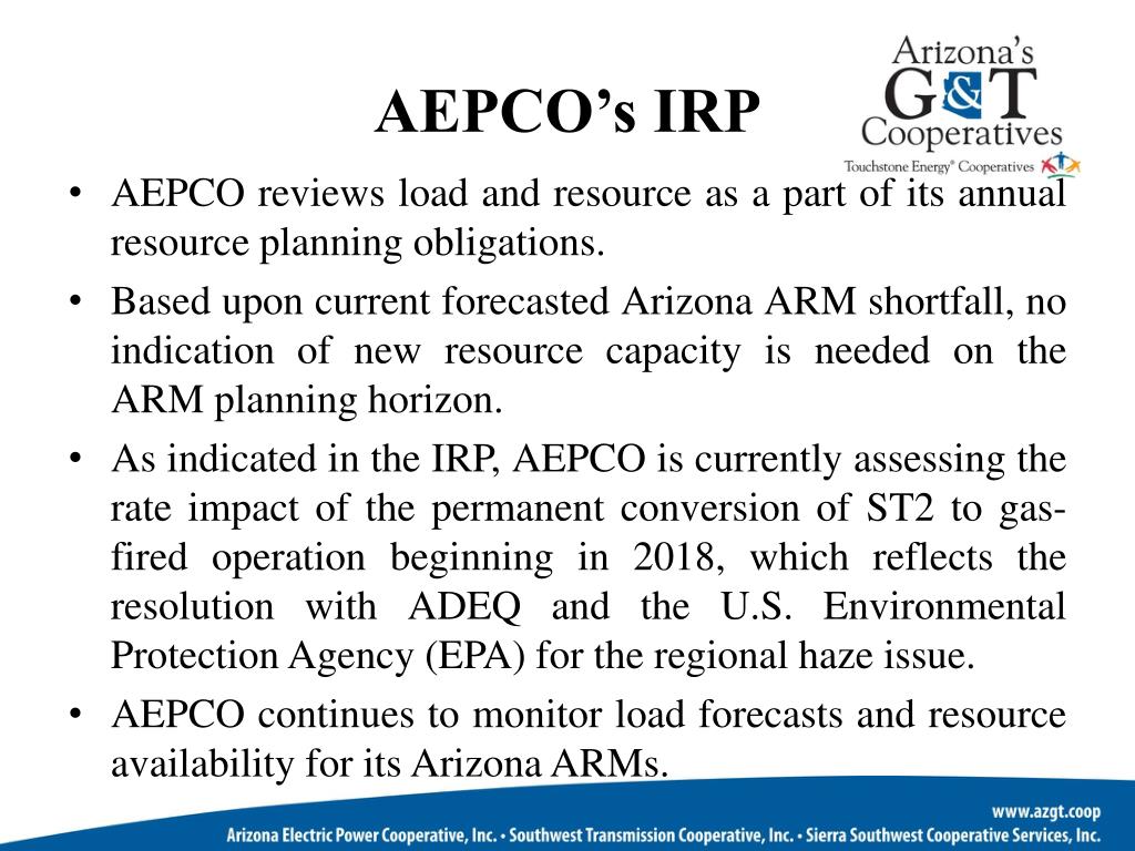 PPT - Arizona Electric Power Cooperative, Inc. PowerPoint Presentation ...