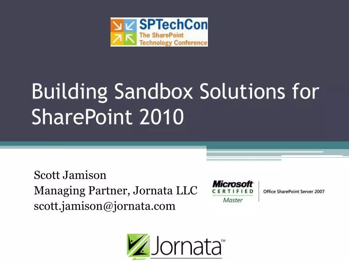 PPT - Building Sandbox Solutions for SharePoint 2010 PowerPoint ...