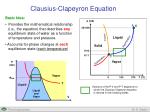 PPT - Clausius-Clapeyron Equation PowerPoint Presentation - ID:6798048