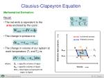 PPT - Clausius-Clapeyron Equation PowerPoint Presentation - ID:6798048
