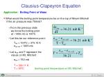 PPT - Clausius-Clapeyron Equation PowerPoint Presentation - ID:6798048