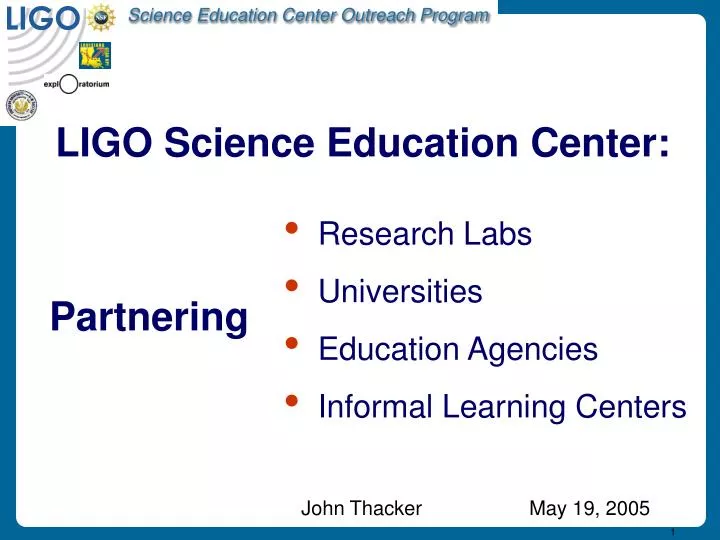 PPT - LIGO Science Education Center: PowerPoint Presentation, free ...
