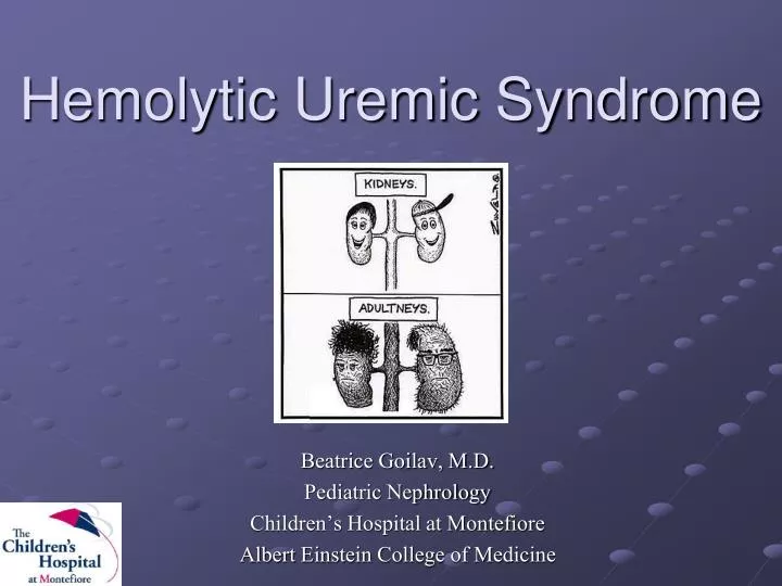 PPT - Hemolytic Uremic Syndrome PowerPoint Presentation, free download ...