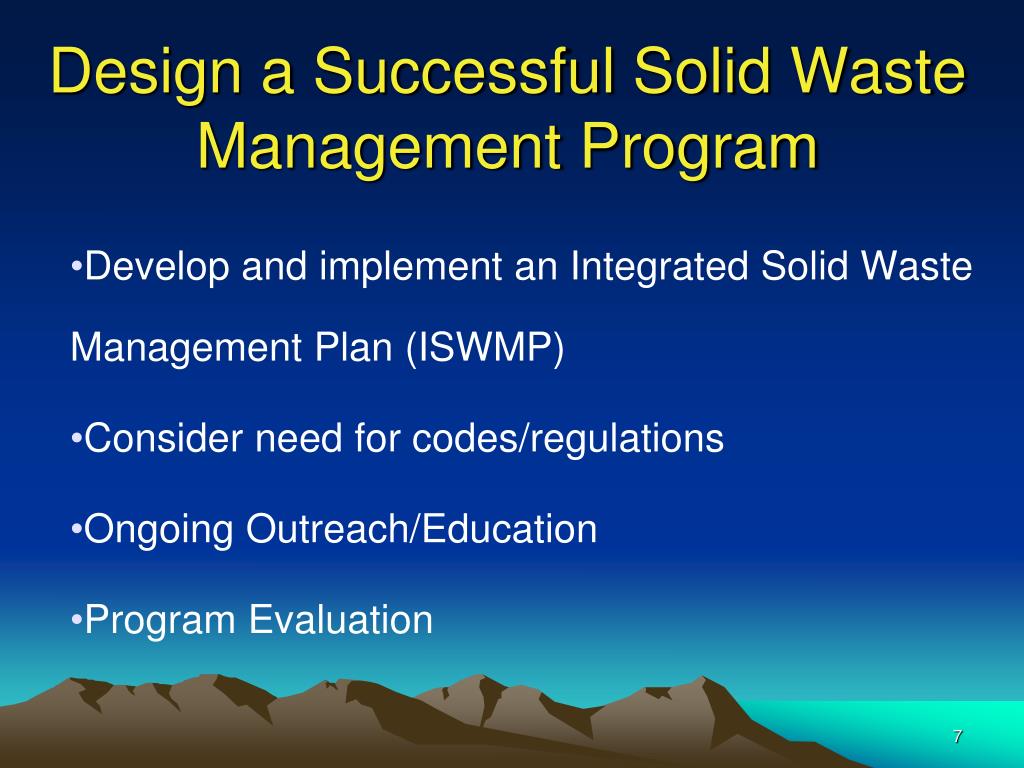 PPT - TRIBAL SOLID WASTE MANAGEMANT ASSISTANCE PROJECT PowerPoint ...