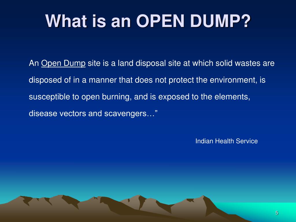 PPT - TRIBAL SOLID WASTE MANAGEMANT ASSISTANCE PROJECT PowerPoint ...
