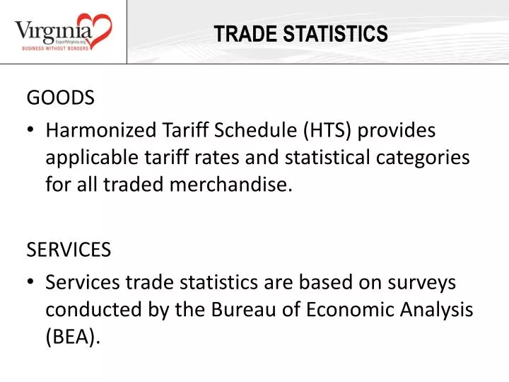 PPT - TRADE STATISTICS PowerPoint Presentation, free download - ID:6800949
