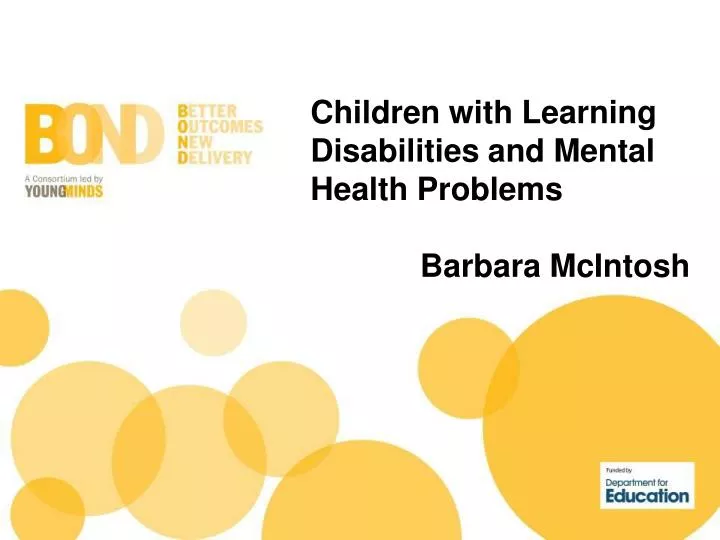 PPT - Children with Learning Disabilities and Mental Health Problems ...