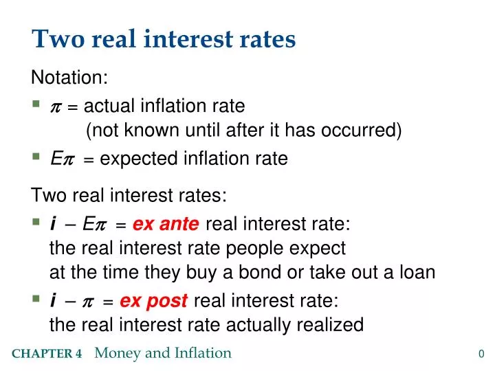 PPT - Two real interest rates PowerPoint Presentation, free download ...