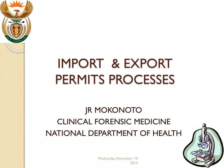 PPT - IMPORT & EXPORT PERMITS PROCESSES PowerPoint Presentation, free ...