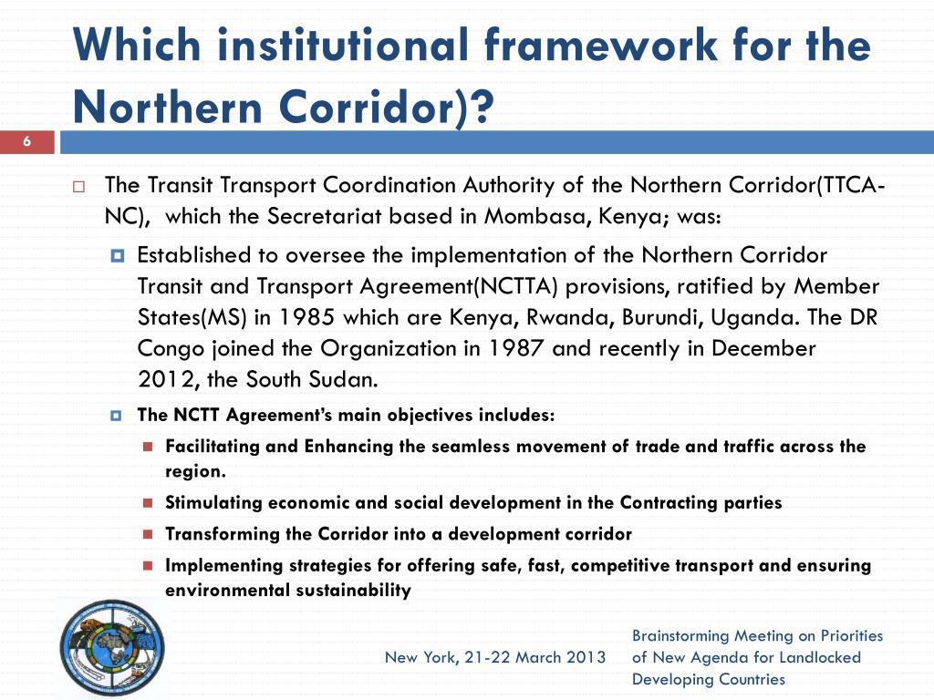 PPT - Donat M. BAGULA Executive Secretary, Northern Corridor-Transit ...