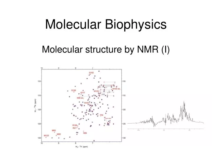 PPT - Molecular Biophysics PowerPoint Presentation, free download - ID ...