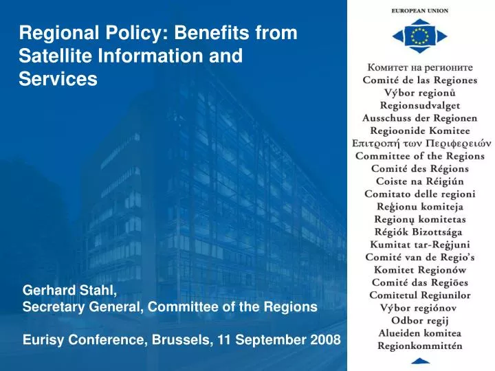 PPT - Welcome to the Committee of the Regions PowerPoint Presentation ...