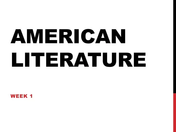 PPT - American Literature PowerPoint Presentation, free download - ID ...