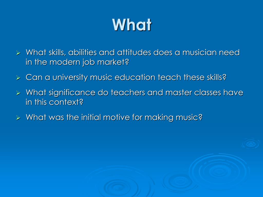 PPT - Musician: Dream Job? PowerPoint Presentation, free download - ID ...