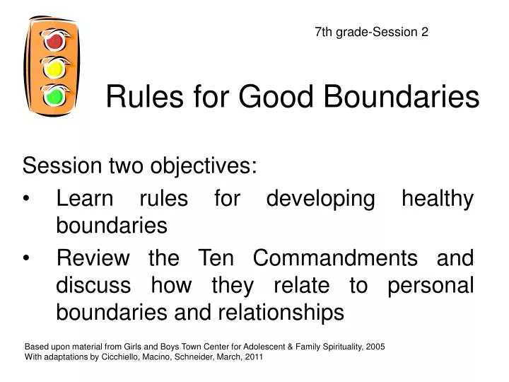 PPT - Rules for Good Boundaries PowerPoint Presentation, free download ...