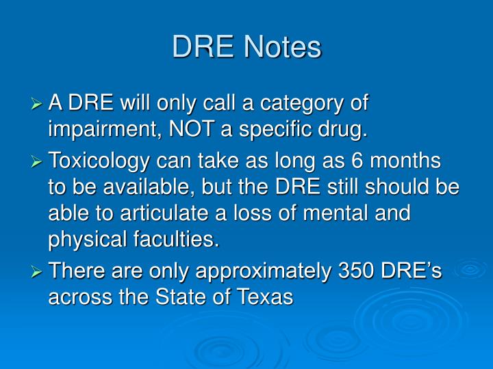PPT - Drug Recognition Expert (DRE) PowerPoint Presentation - ID:6806411