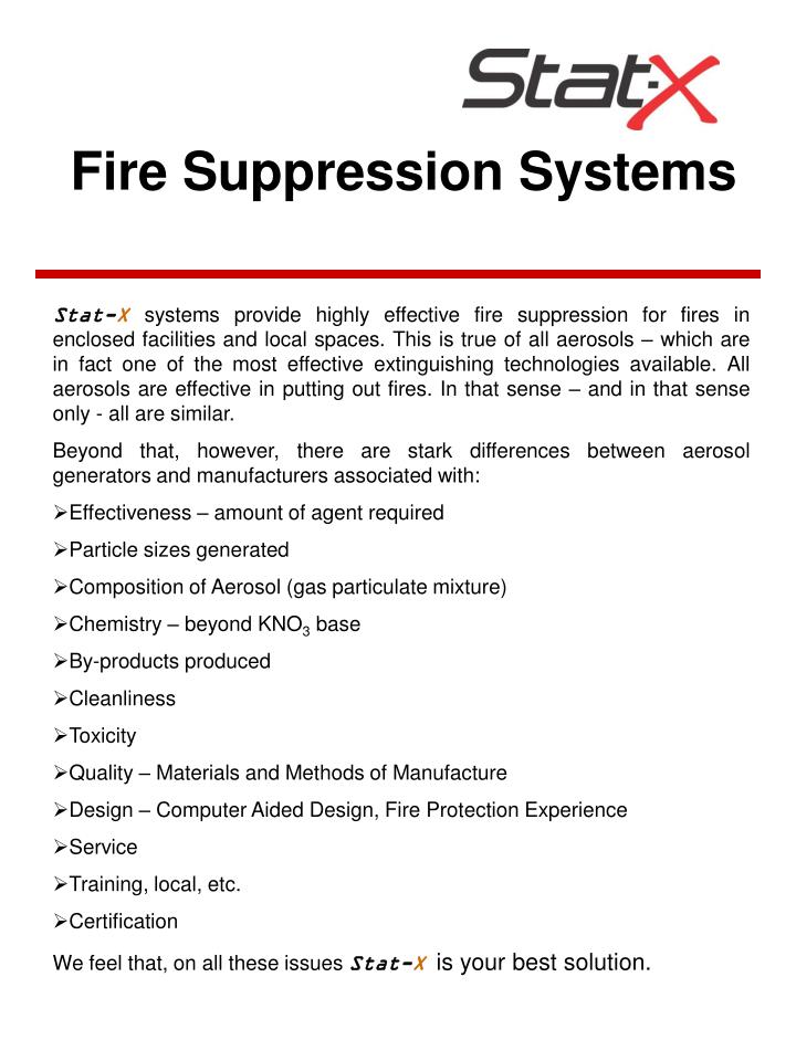 Ppt Fire Suppression Systems Powerpoint Presentation Id 6806485