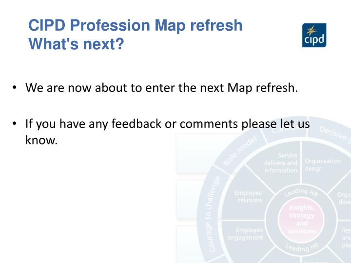 PPT - CIPD Profession Map refresh Overview of changes to the Profession ...