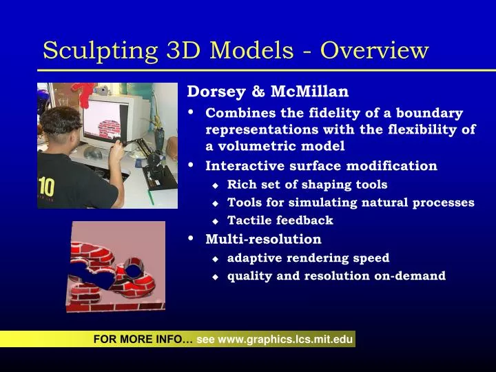 PPT - Sculpting 3D Models - Overview PowerPoint Presentation, free ...