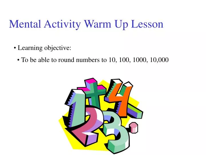 PPT - Mental Activity Warm Up Lesson PowerPoint Presentation, free ...