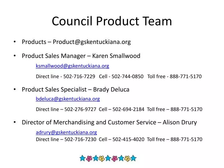 PPT - Council Product Team PowerPoint Presentation, free download - ID ...