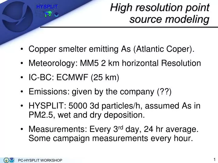 PPT - High resolution point source modeling PowerPoint Presentation ...