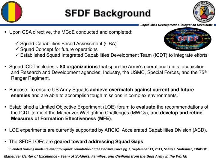 PPT - Maneuver Center of Excellence ( MCoE ) Maneuver Warfighter ...
