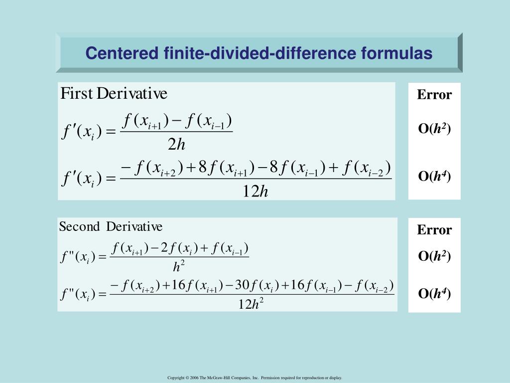 PPT - ~ Numerical Differentiation and Integration ~ Numerical ... PPT - ~ Numerical Differentiation and Integration ~ Numerical ...