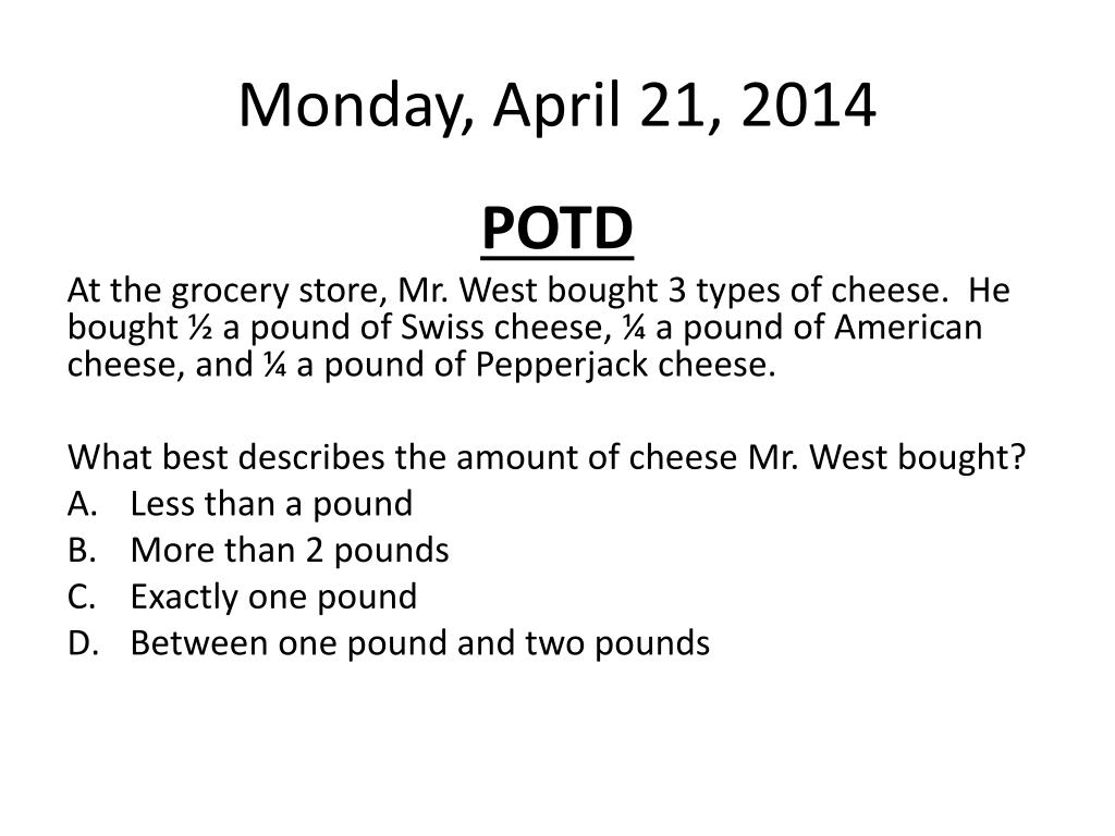 PPT - Monday, April 21, 2014 PowerPoint Presentation, free download ... PPT - Monday, April 21, 2014 PowerPoint Presentation, free download ...