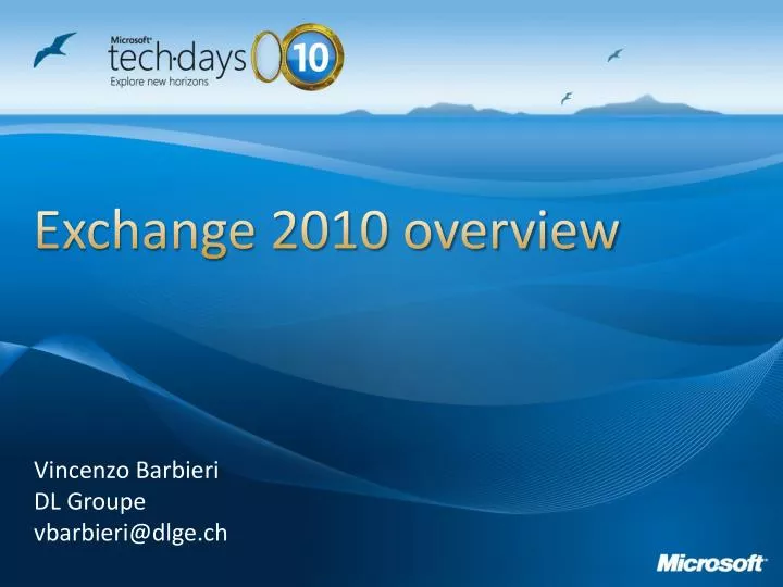 PPT - Exchange 2010 overview PowerPoint Presentation, free download ...