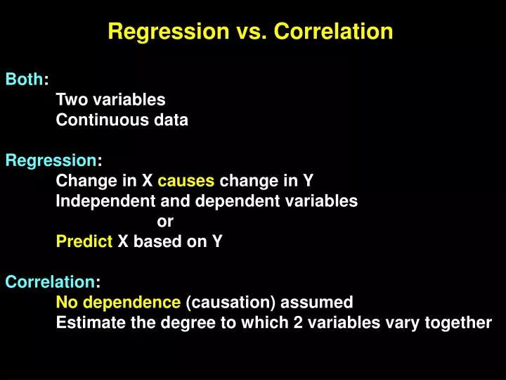 Ppt Regression Vs Correlation Powerpoint Presentation Free Download Id 6812998