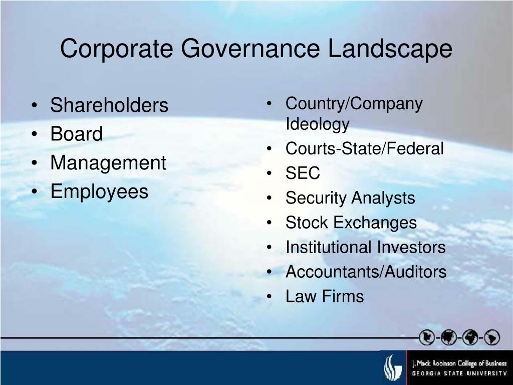 PPT - Leadership Issues: Corporate Governance and Corporate ...