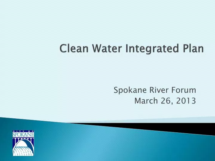 PPT - Clean Water Integrated Plan PowerPoint Presentation, free ...