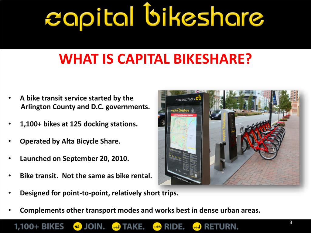 PPT - Expansion of Capital Bikeshare in Montgomery County: Public ...