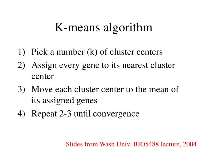 PPT - K-means algorithm PowerPoint Presentation, free download - ID:6815492