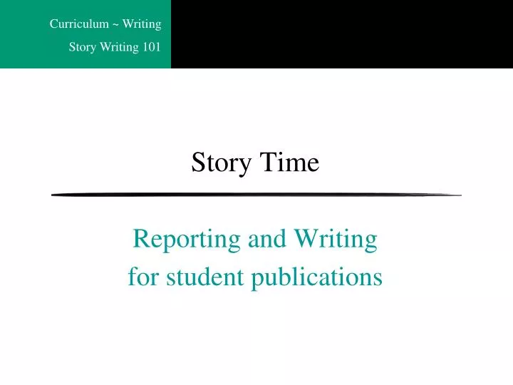 PPT - Story Time PowerPoint Presentation, free download - ID:6816307