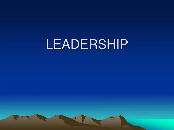 Ppt Leadership Powerpoint Presentation Free Download Id 6816756