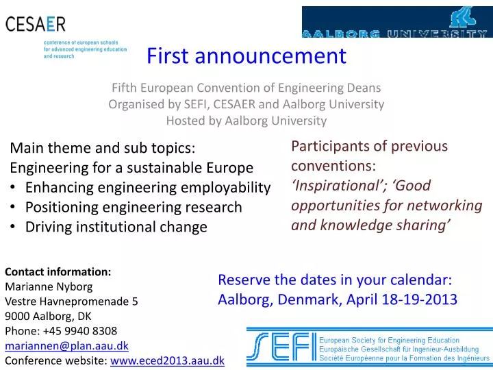 PPT - First announcement PowerPoint Presentation, free download - ID ...