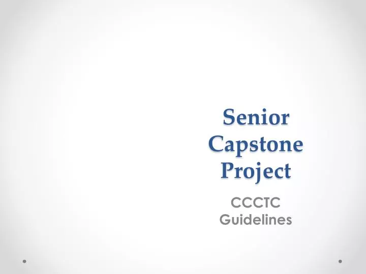 PPT - Senior Capstone Project PowerPoint Presentation, free download ...