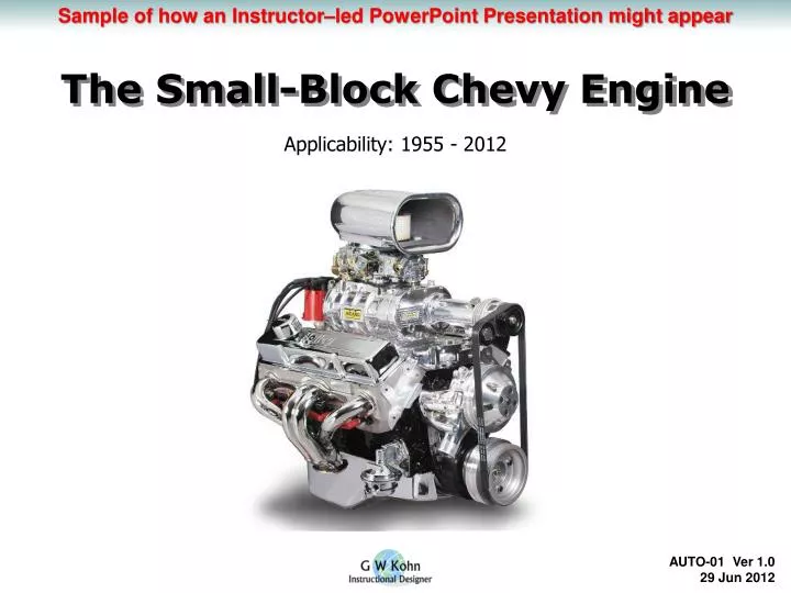 PPT - The Small-Block Chevy Engine PowerPoint Presentation, free ...