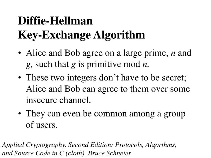 PPT - Diffie-Hellman Key-Exchange Algorithm PowerPoint Presentation, free download - ID:6819743