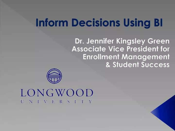 PPT - Inform Decisions Using BI PowerPoint Presentation, free download ...