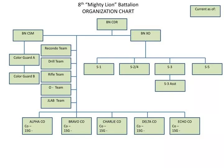 PPT - 8 th “Mighty Lion” Battalion ORGANIZATION CHART PowerPoint ...