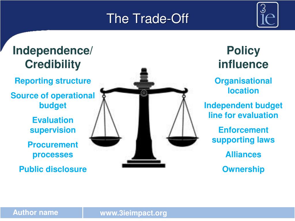 PPT - Institutionalisation of Government Evaluation: Balancing Trade ...