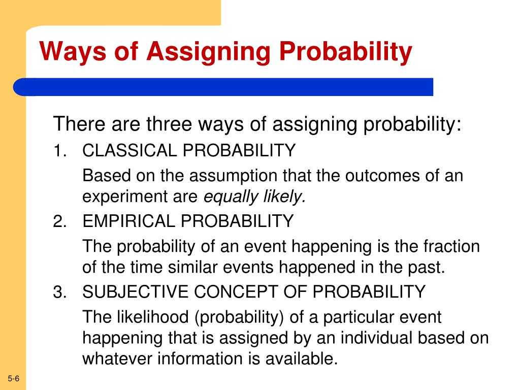 PPT - A Survey of Probability Concepts PowerPoint Presentation, free ...