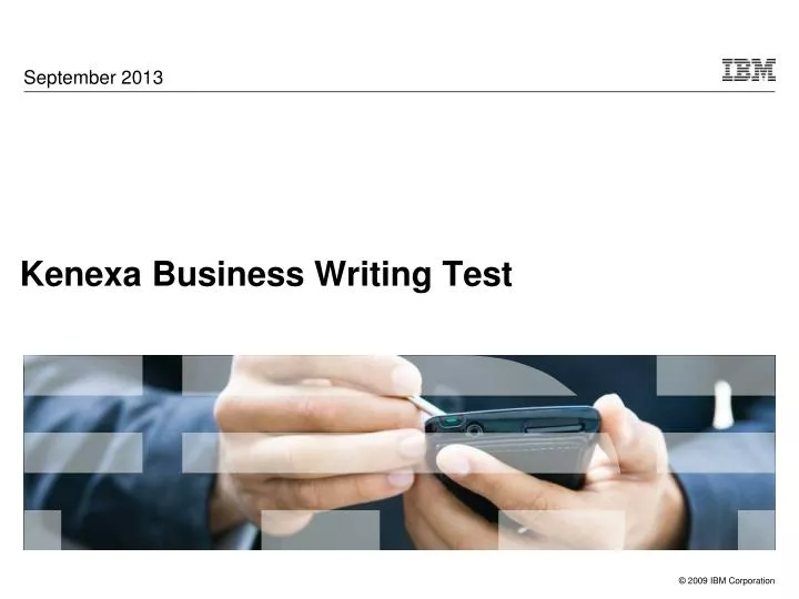 PPT - Kenexa Business Writing Test PowerPoint Presentation, free ...